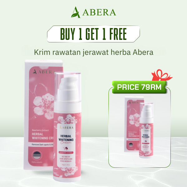 [ Buy 1 Get 1 free ] Krim rawatan jerawat herba Abera untuk ketiak ...