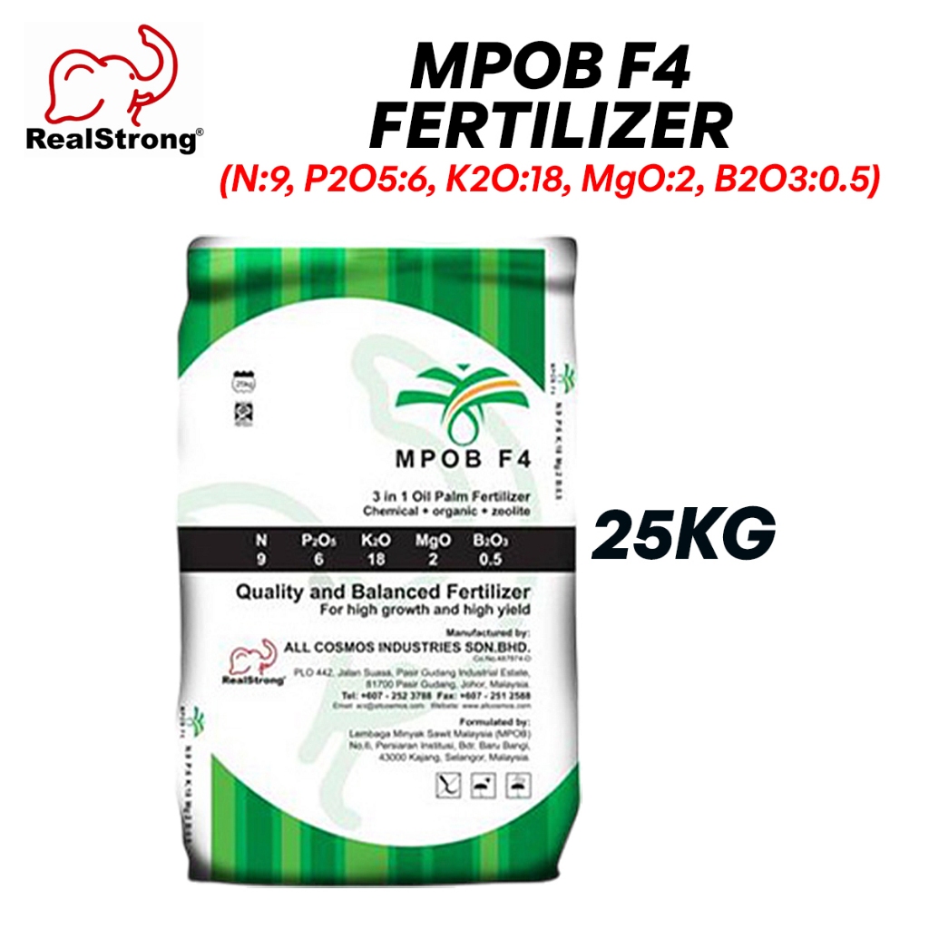 Real Strong Baja Bio-Kimia MPOB F4 Sebenar Baja Kelapa Sawit (NPKMB 9:6 ...