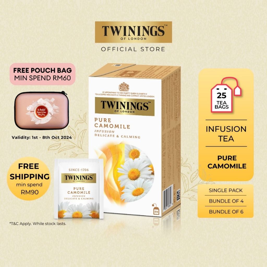 TWININGS Pure Camomile Infusion (25's x1g) | Teh Camomile | 甘菊茶 ...