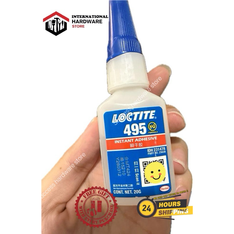 🔥QR CODE🔥Loctite 495 (instant adhesive)20g From Malaysia henkel ...