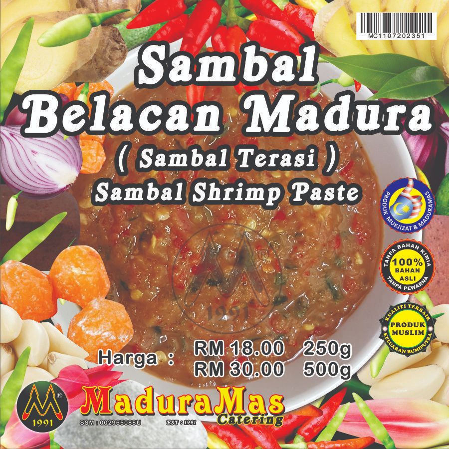 (🔥 Jualan Borong🔥) Sambal Belacan Madura - Sambal Terasi - Sambal ...