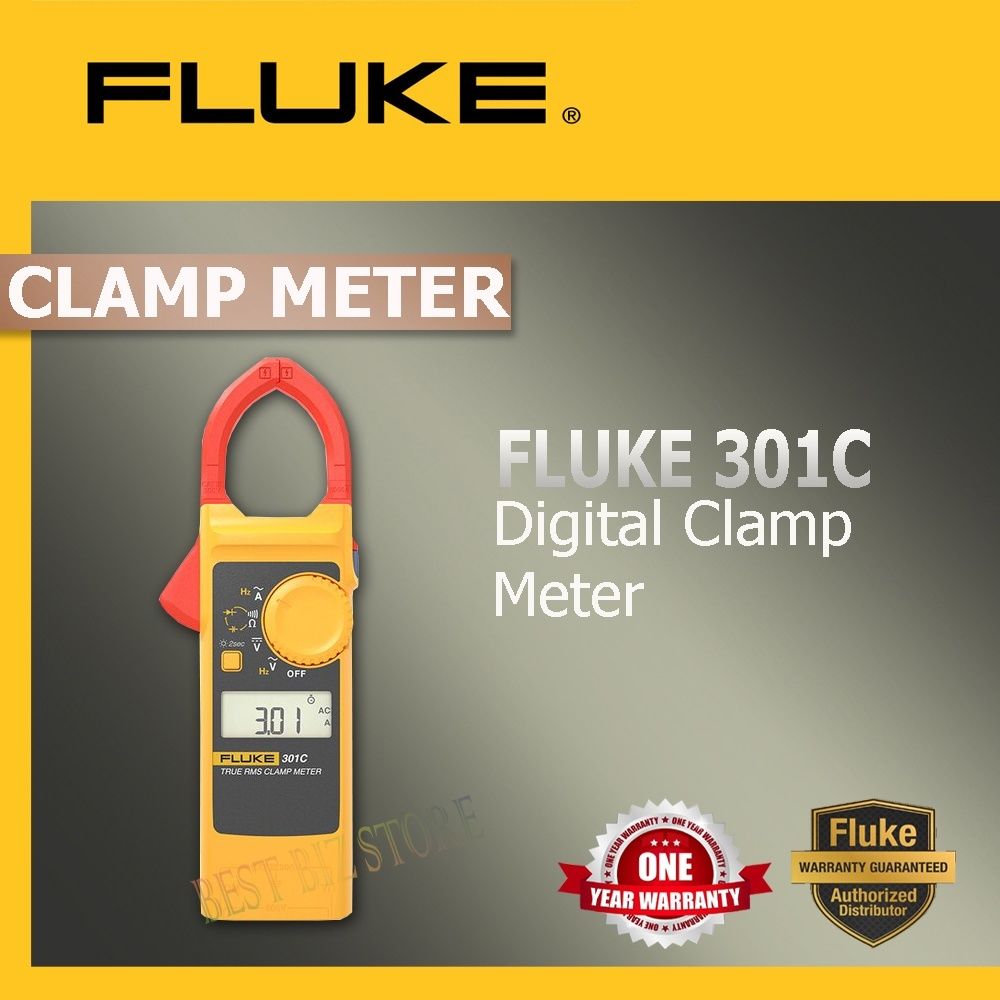 Fluke 301C True RMS AC Clamp Meter 1000AC (Original) | Shopee Malaysia