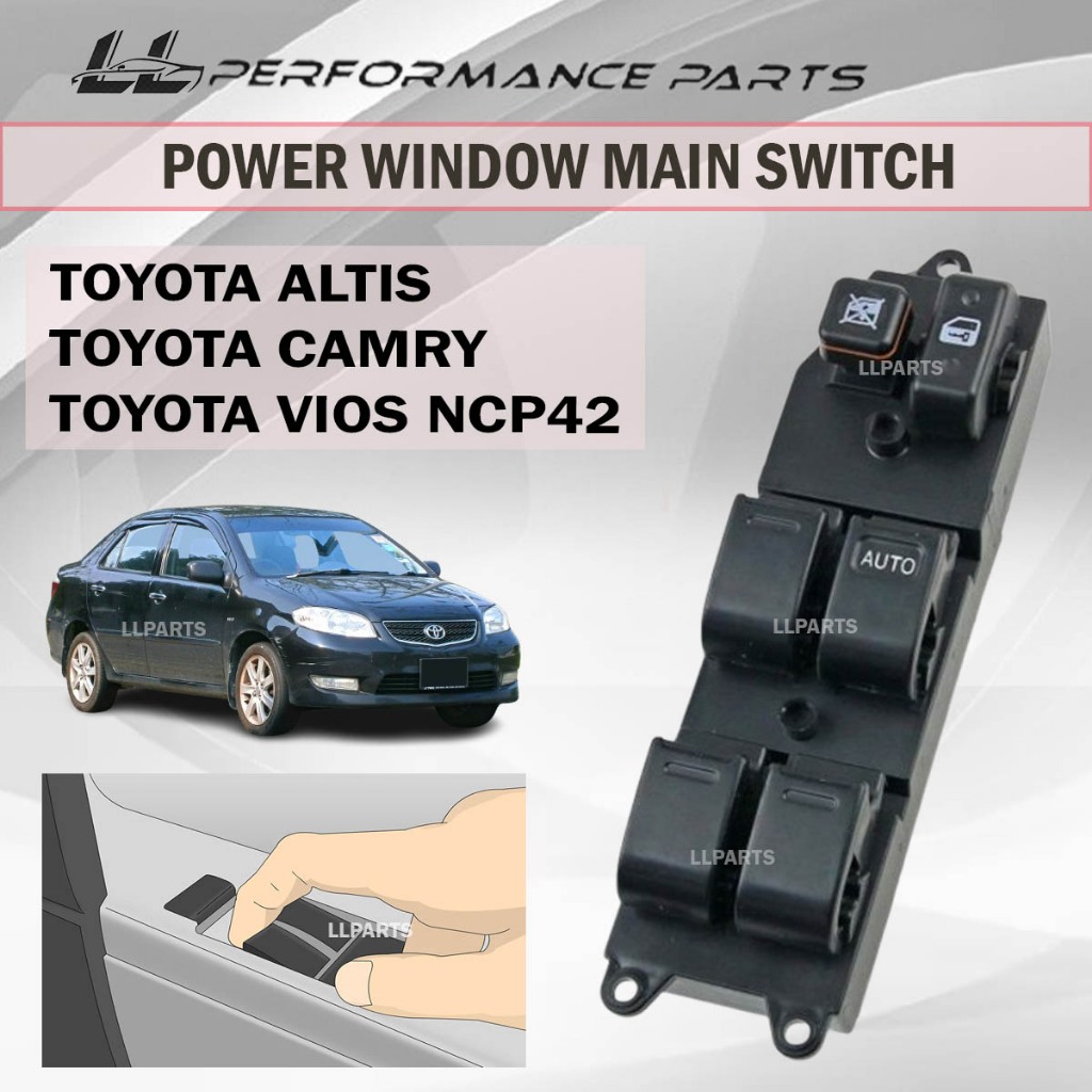 Toyota Vios NCP42 Altis Camry 2003-2008 Power Window Main Switch Suis ...