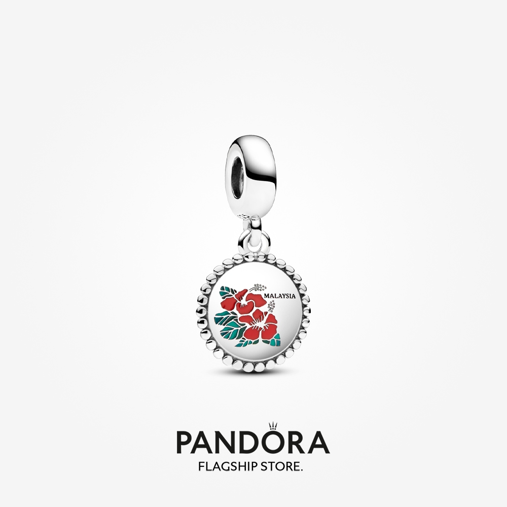 Pandora Malaysian Hibiscus Flower Dangle Charm | Shopee Malaysia