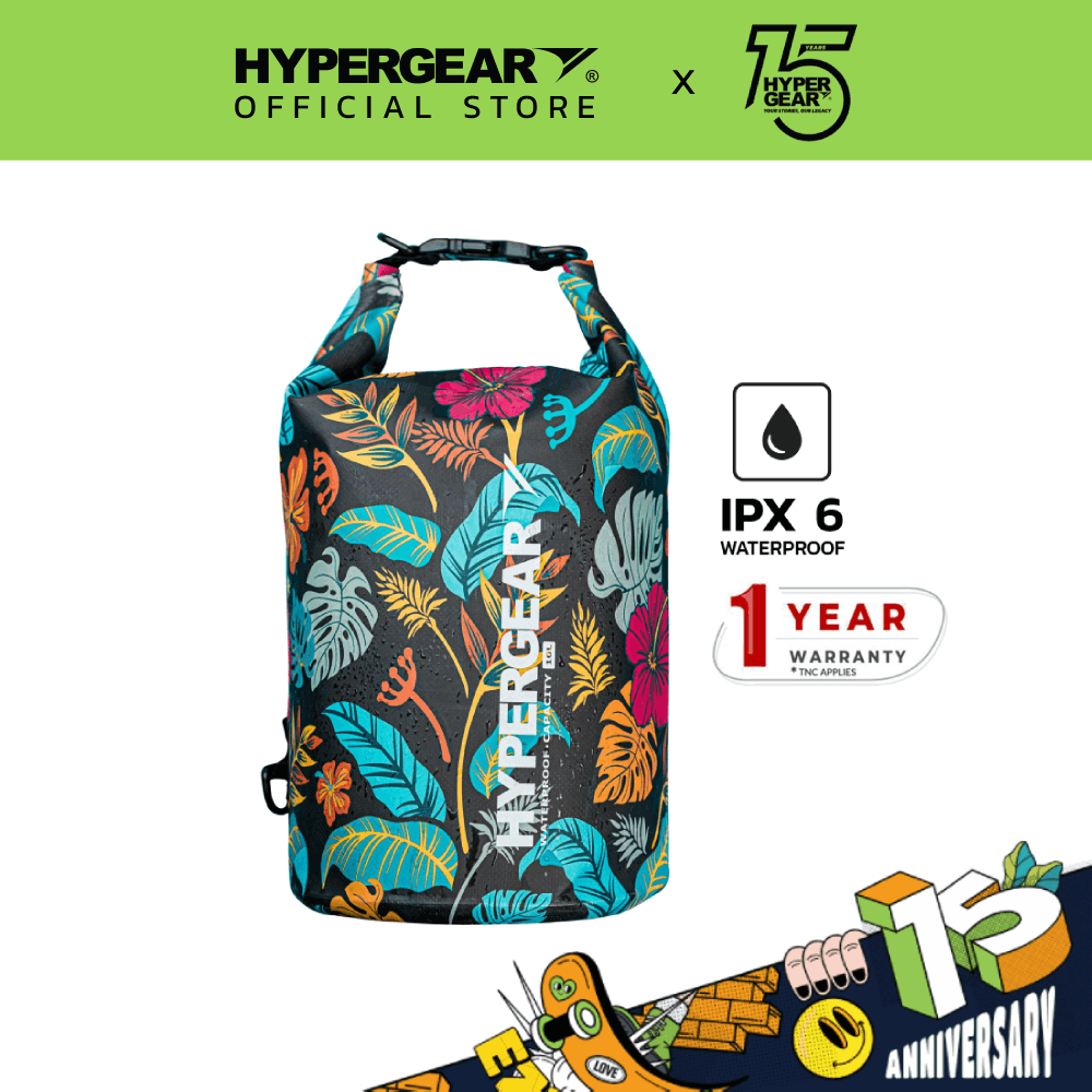 Hypergear Waterproof Dry Bag Flora 10L (Durable Heavy Duty Outdoor ...