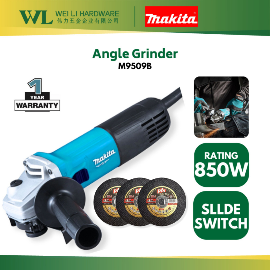 Makita MT M9509B Angle Grinder 850W / mesin grender grander heavy mesin ...