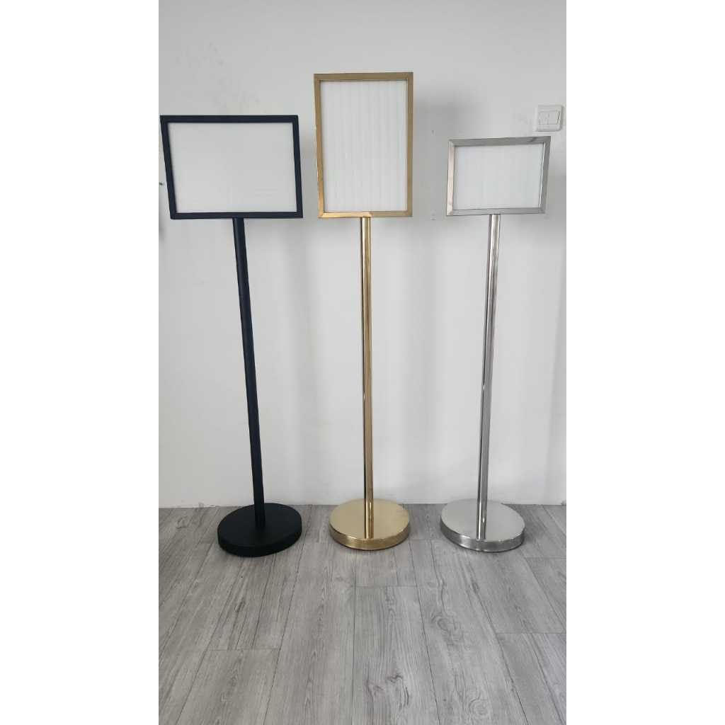 STAINLESS STEEL SIGNBOARD STAND (Size: A3 OR A4) | Shopee Malaysia
