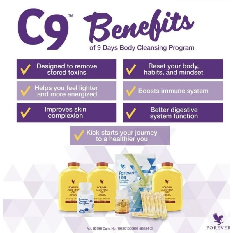 FOREVER LIVING CLEAN 9 DAY BODY CLEANSING SET ( WITH FIRBRE ) | Shopee ...