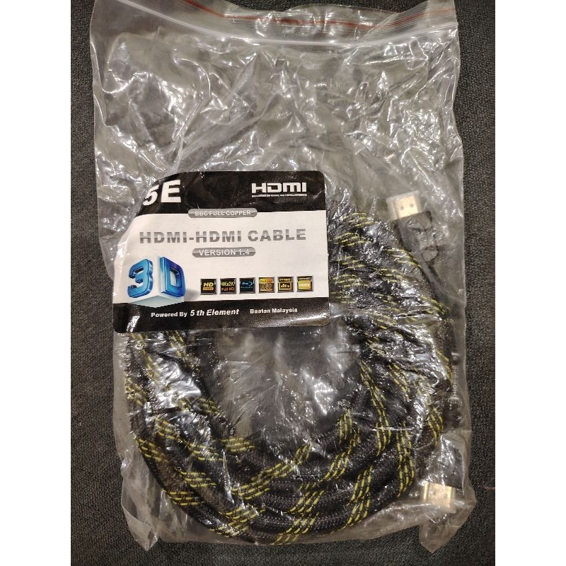 HDMI CABLE 5M HIGH SPEED | Shopee Malaysia