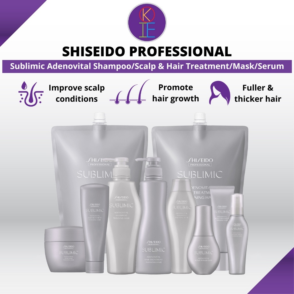 Shiseido Sublimic Adenovital Shampoo/Scalp & Hair Treatment/Mask/Scalp Power Shot/Serum/Leading ...