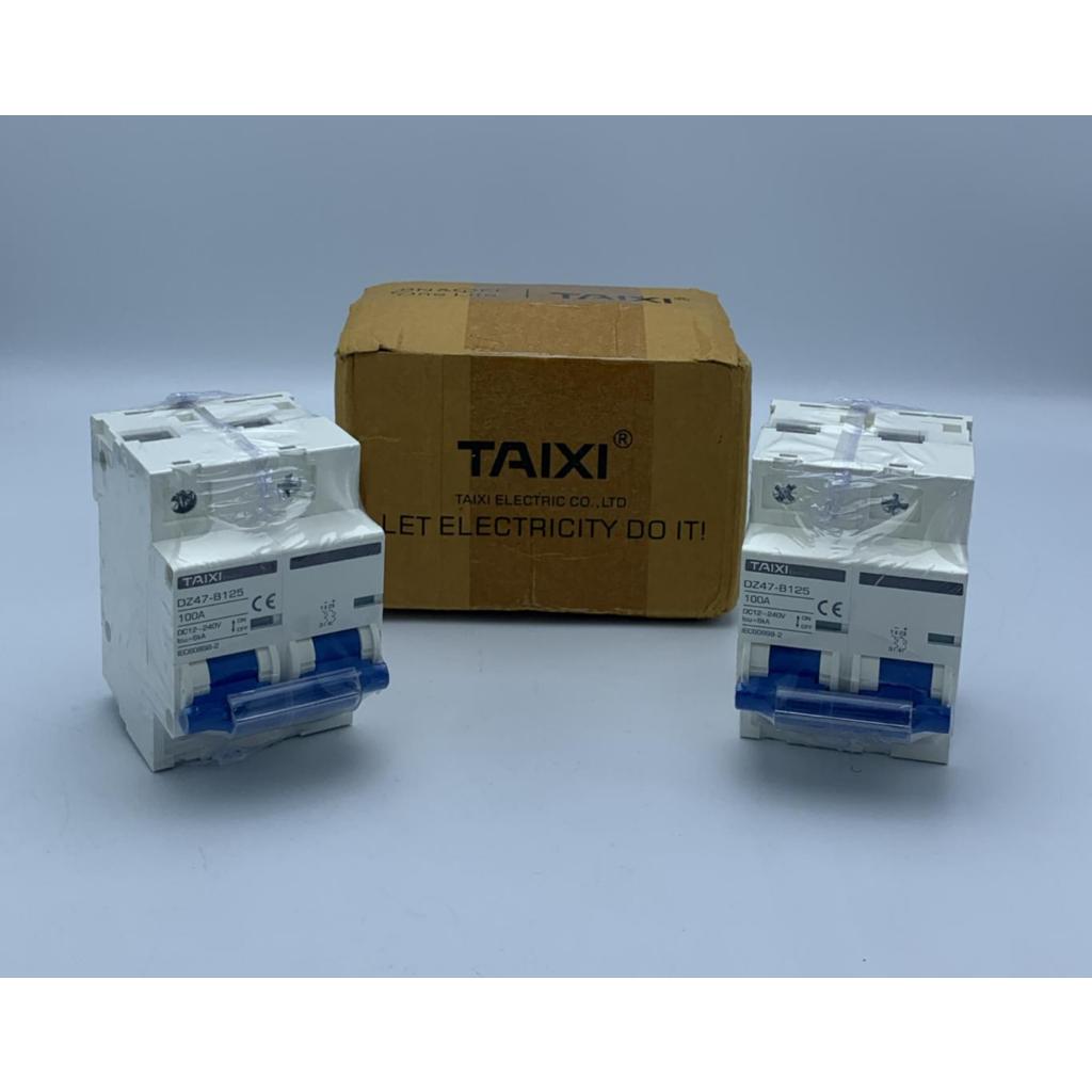 TAIXI!! 2PCS 100A DC MCB Miniature Circuit Breaker | Shopee Malaysia