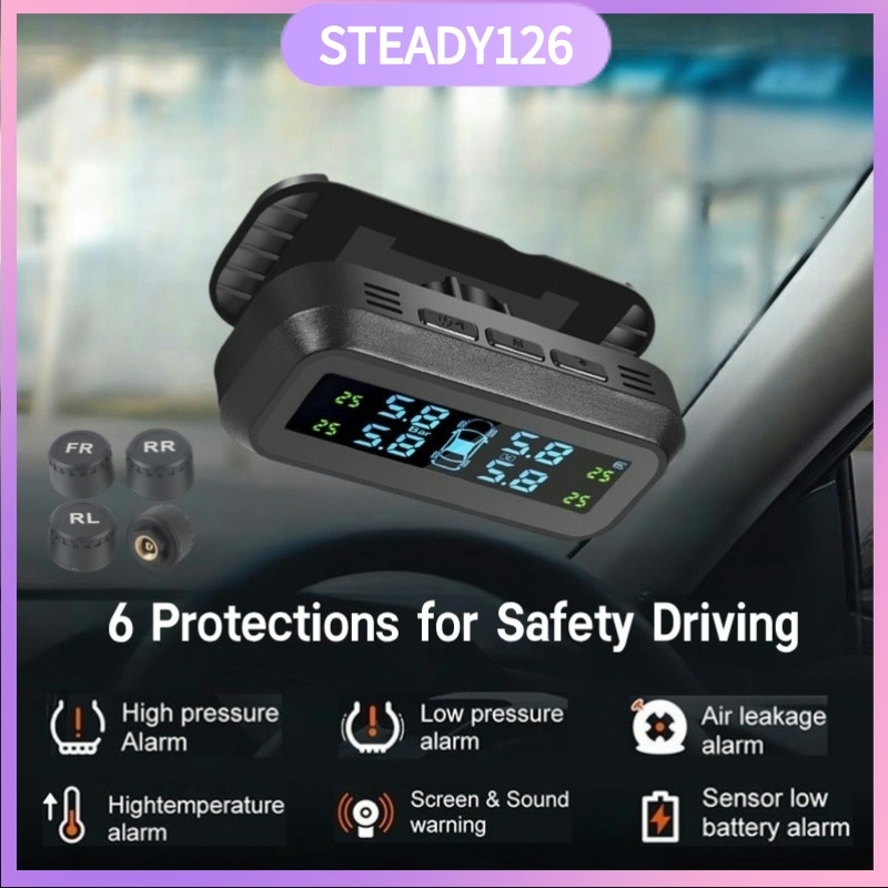 TPMS With Color Screen Tyre Pressure Monitor Car Wireless Tpms Tyre ...