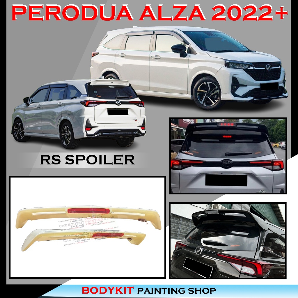 PERODUA ALZA 2022-2023 RS STYLE SPOILER REAR TRUNK SPOILER DUCKATAIL ...