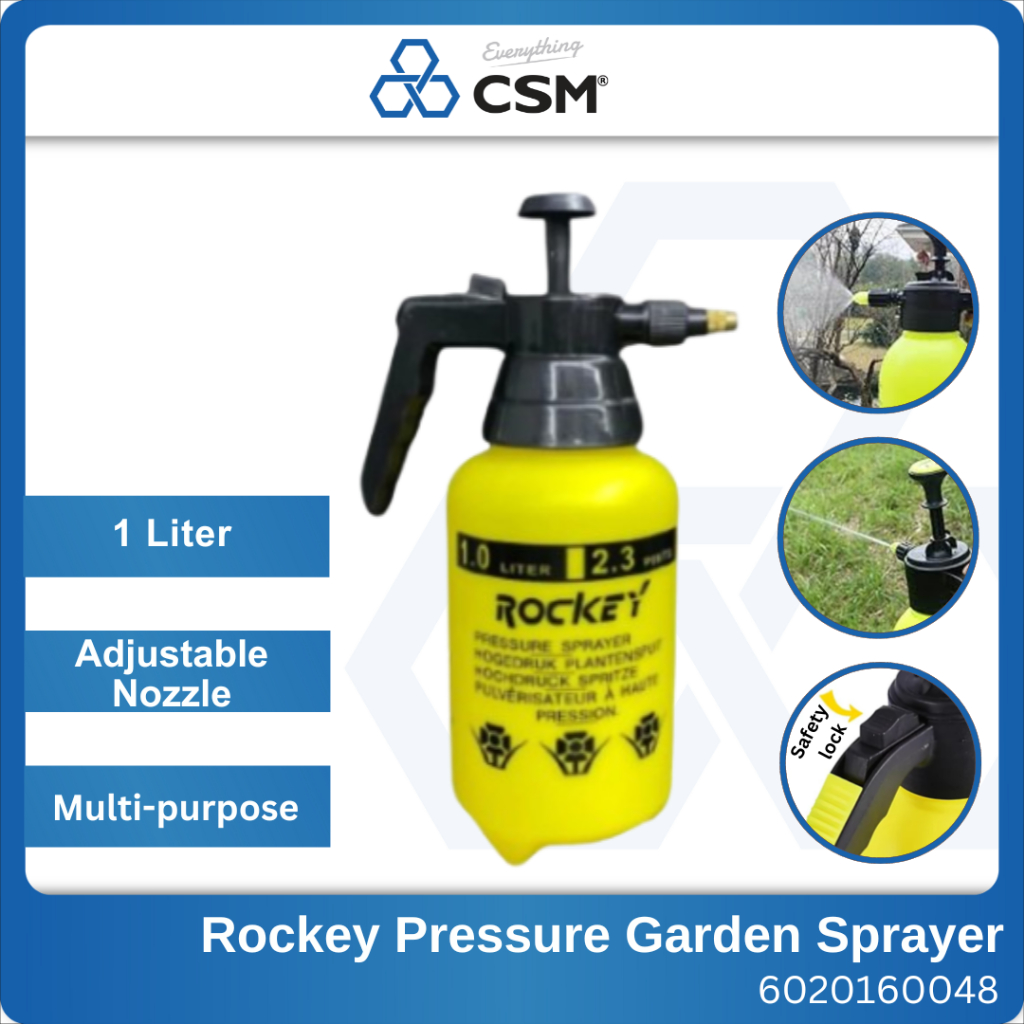 1 Liter Multi-Purpose Pressure Hand Pump Gardening Water Spray Bottle ...