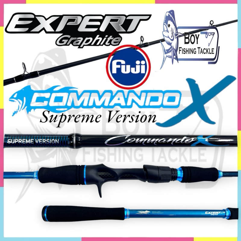2024 EXPERT GRAPHITE COMMANDO X SUPREME VERSION SPINNING BAITCASTING ...