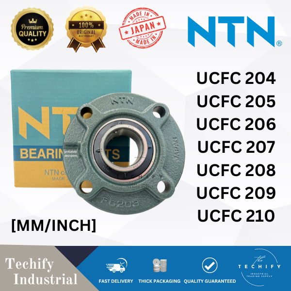 NTN UCFC204 UCFC205 UCFC206 UCFC207 UCFC208 UCFC209 UCFC210 MM/INCH ...