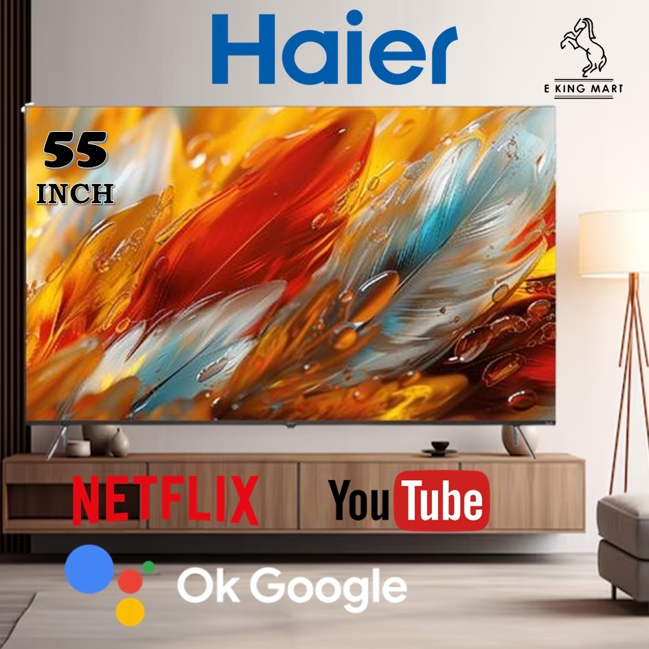 Haier QLED TV 55 Inch 4K Android TV UHD HDR Smart HQLED TV 55" Tv ...
