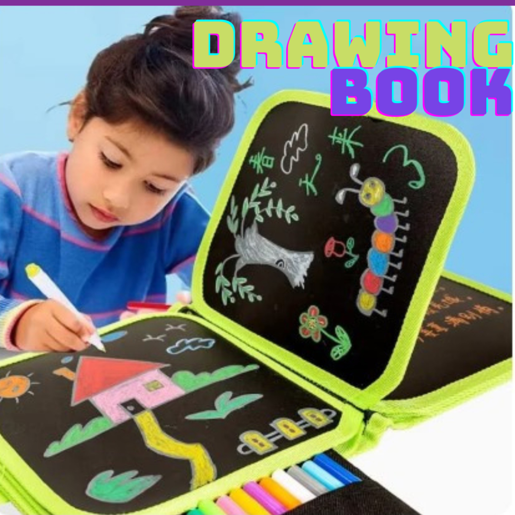 Reusable Drawing Book Writing Board Color Book Children Erasable ...
