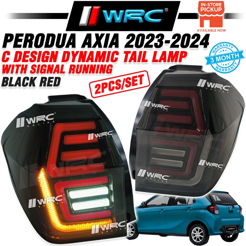 Perodua Axia 2023 - 2024 C Design Dynamic Tail Lamp With Signal Running ...