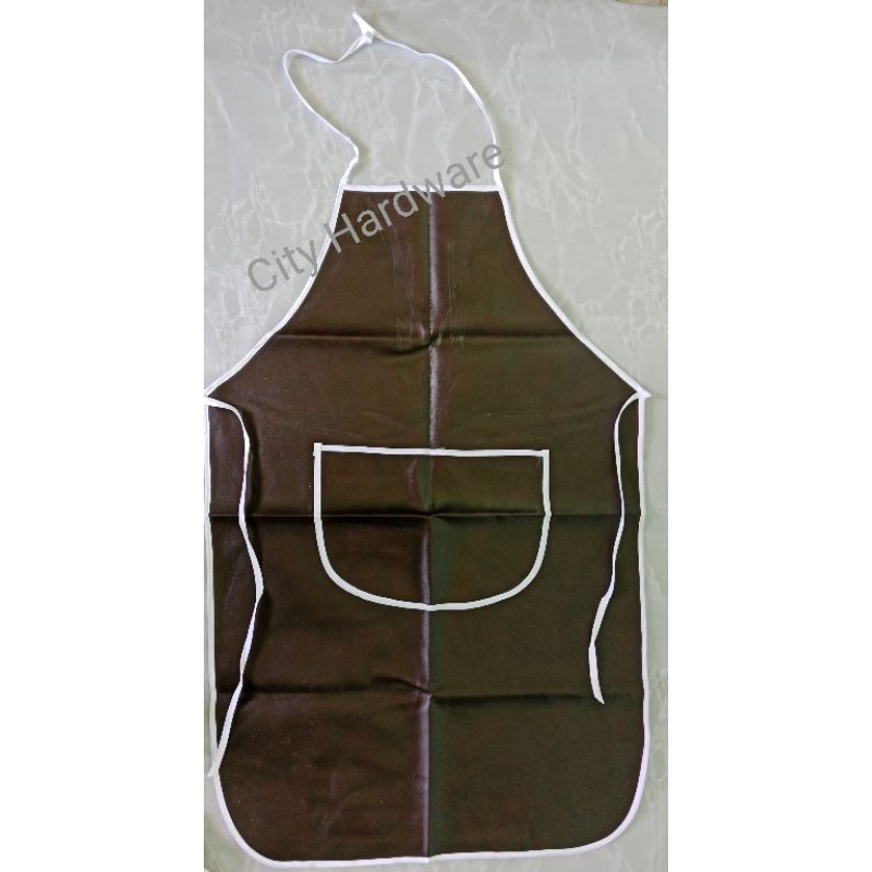 PVC Leather Welding Apron Waterproof Grass Cutter Apron/ Apron Tebal ...