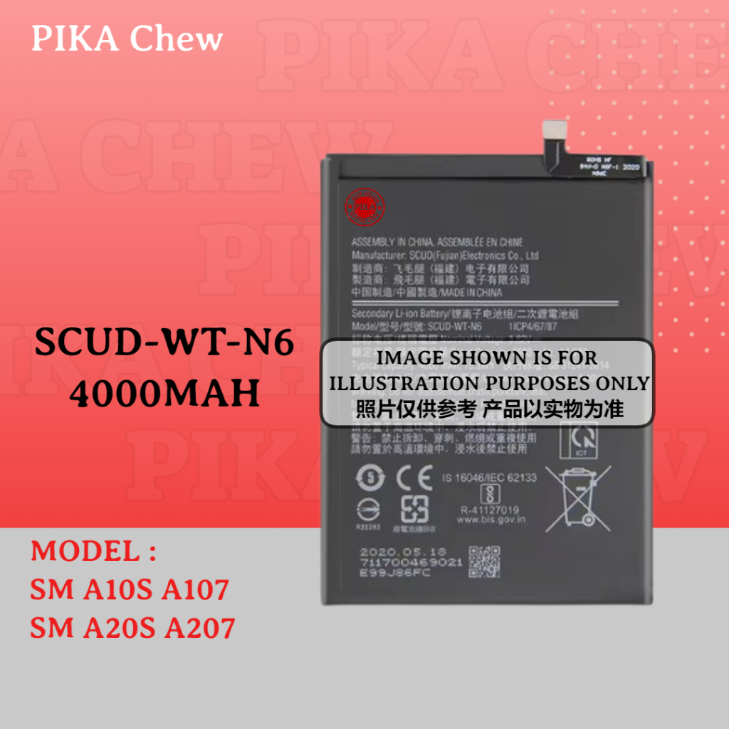 PIKA Compatible with SM Galaxy A10S A107 / A20S A207 Battery Bateri ...