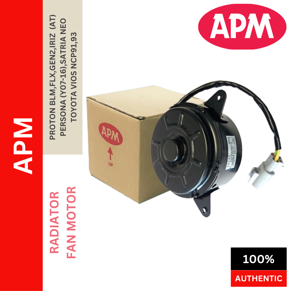 59781 02TV APM RADIATOR FAN MOTOR PROTON BLM,FLX,GEN2,IRIZ (AT) PERSONA ...