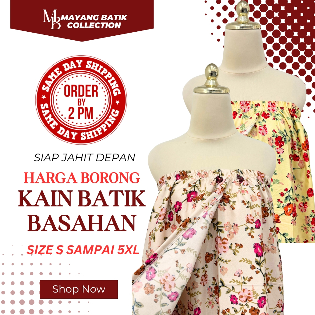 Kain Basahan Moden / Kain Kemban / Bathrobe / Instant Shower Skirt ...