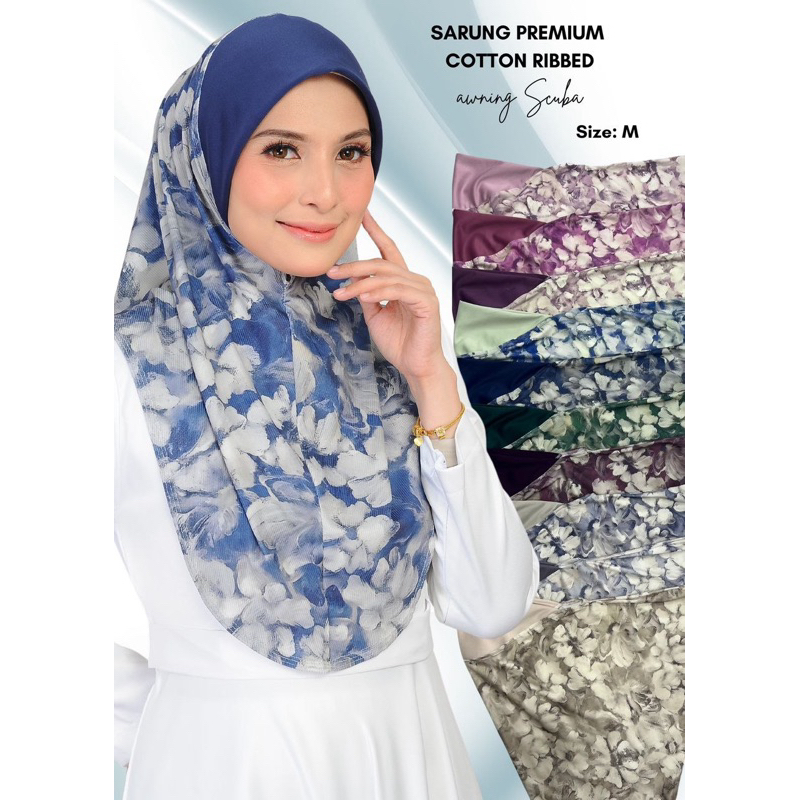 🔥NEW TUDUNG SARUNG VIRAL CORAK 5D🔥 | Shopee Malaysia