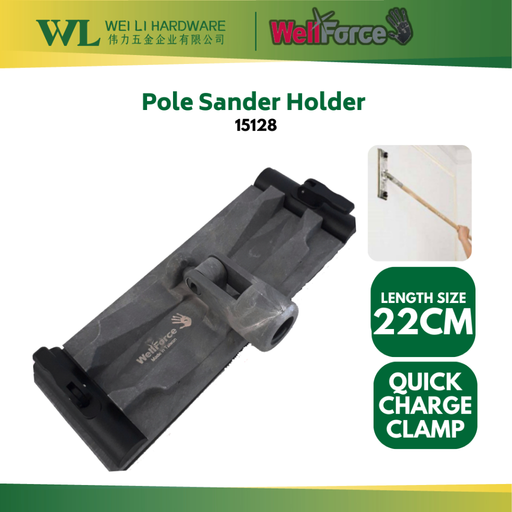 WELLFORCE Pole Sander Holder With Lifting Quick Change Clamp 15128 ...