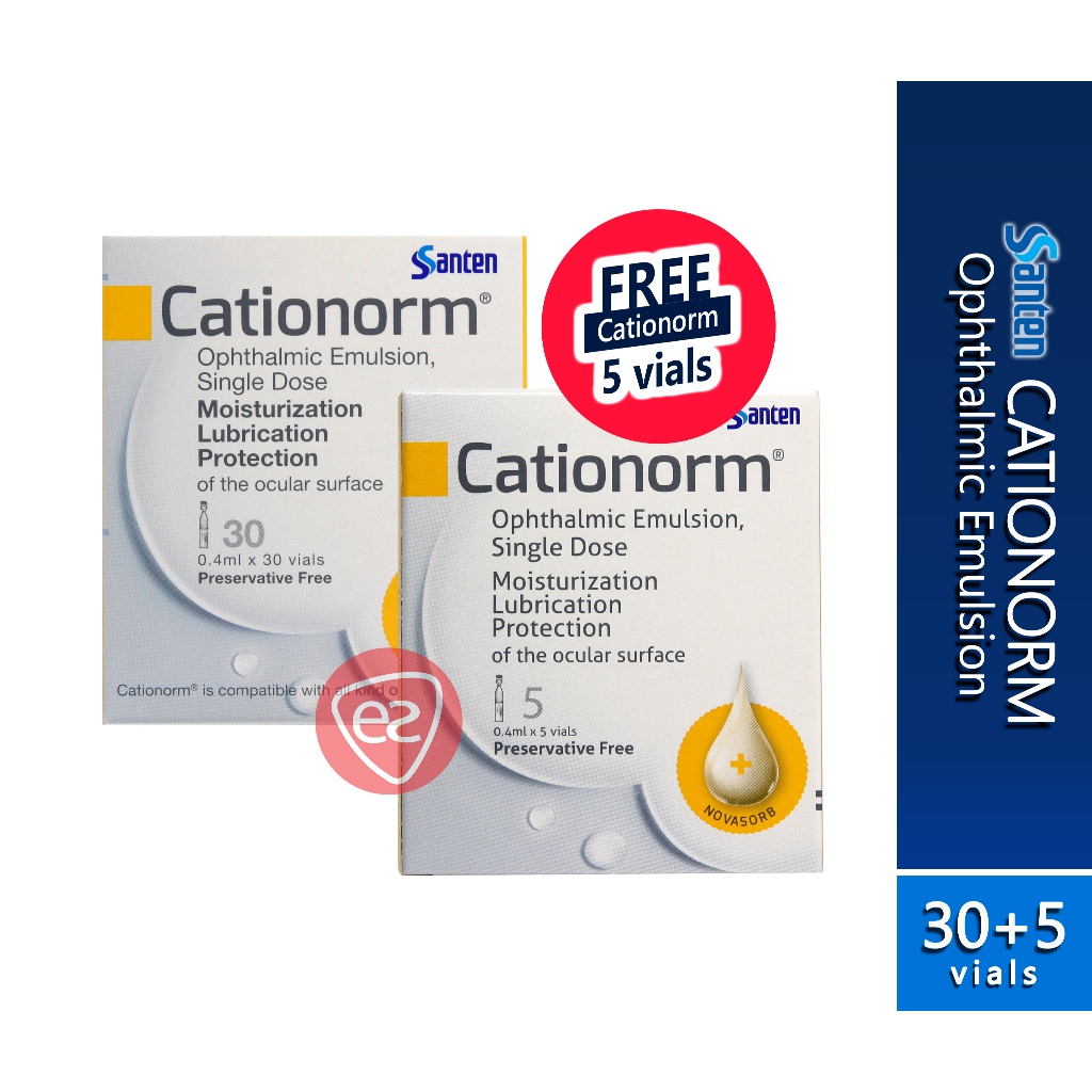 Santen Cationorm Ophthalmic Emulsion Single Dose (Preservative Free) 0 ...