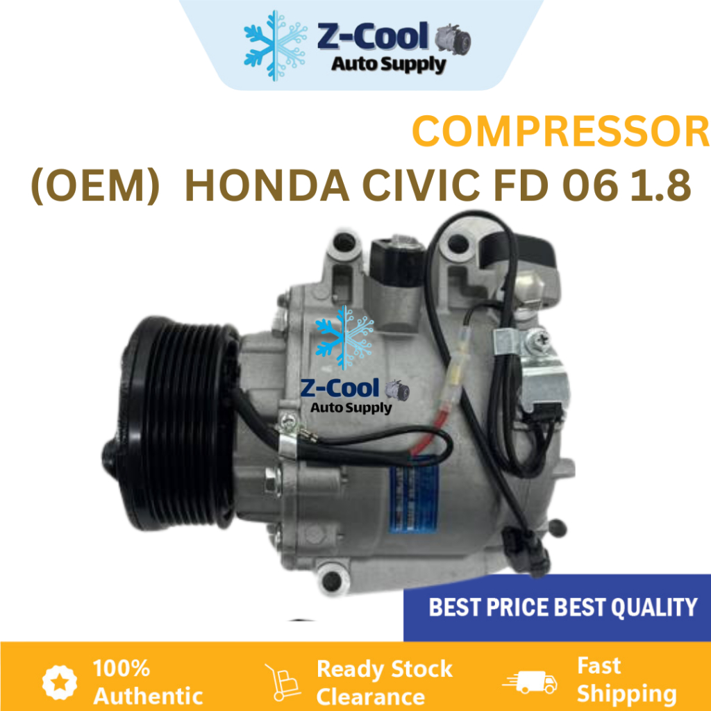 Compressor Aircond Kereta CHINA NEW Honda Civic FD 1.8 2006 brand new ...