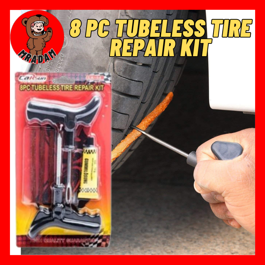Carsun Tubeless Tyre Repair Kit For Motorcycle And Car And Van Cacing ...