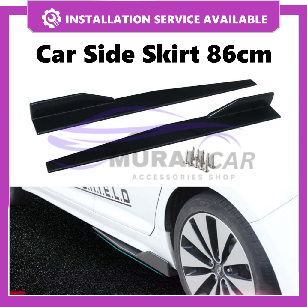 Universal Car Side Skirt Diffuser【86CM】(Installation Provided) | Shopee ...
