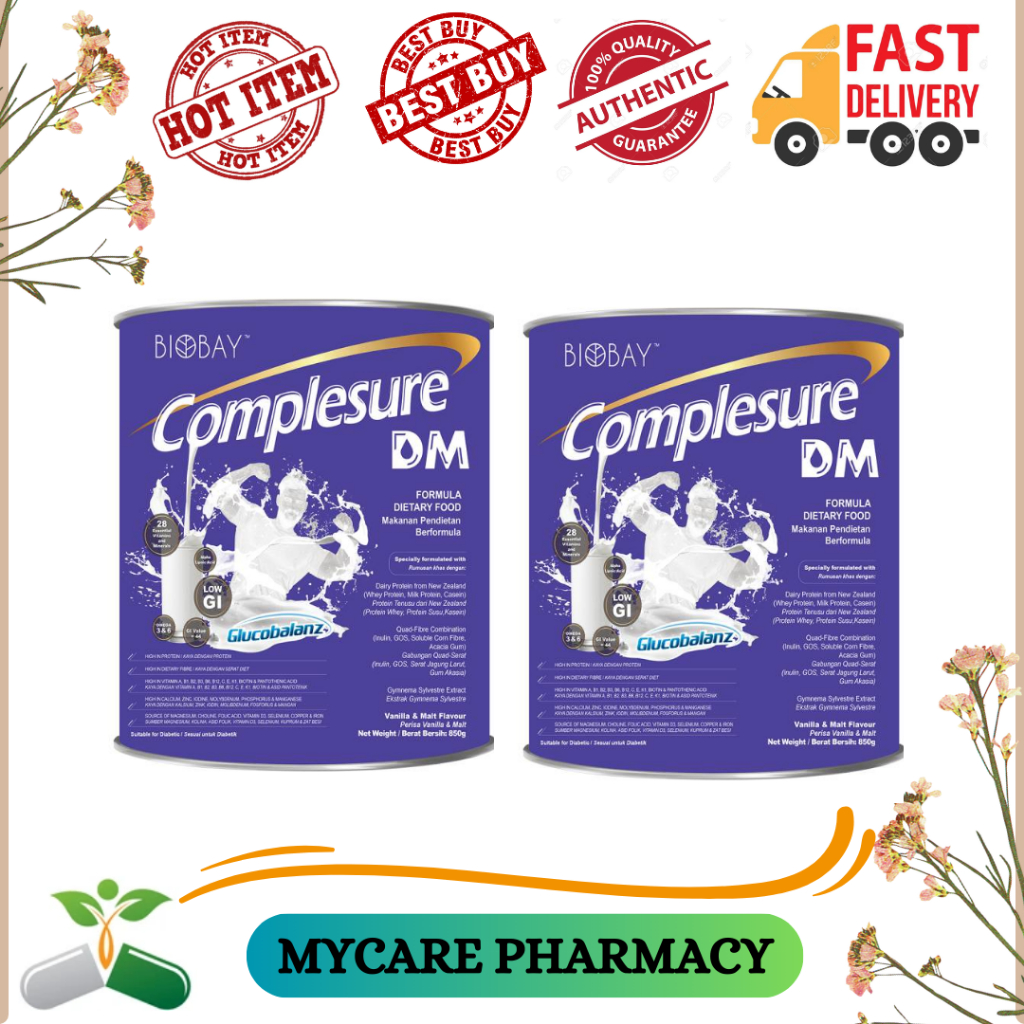 BIOBAY Complesure DM (850g) Diabetic Milk Drink | 控糖营养奶 Control Blood ...