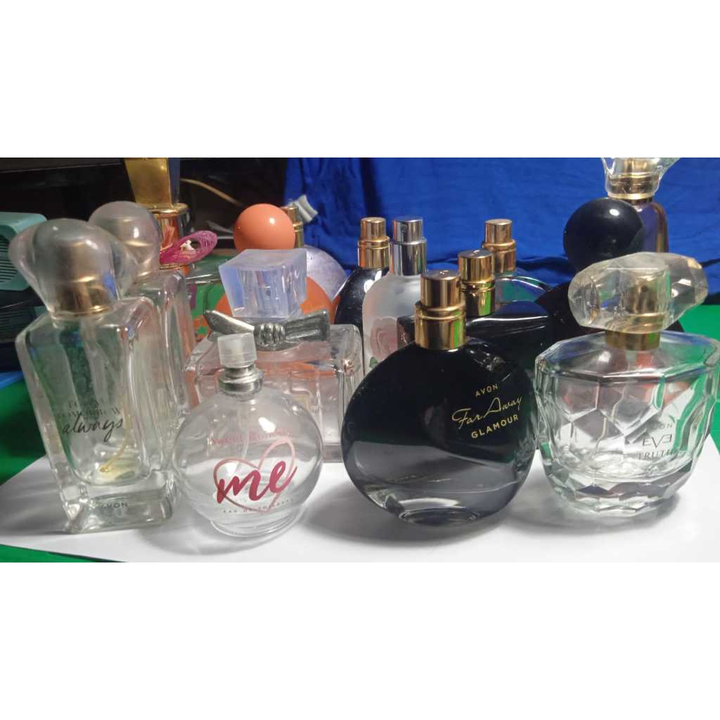 15 Botol Kaca Perfume Random Design (terpakai) | Shopee Malaysia