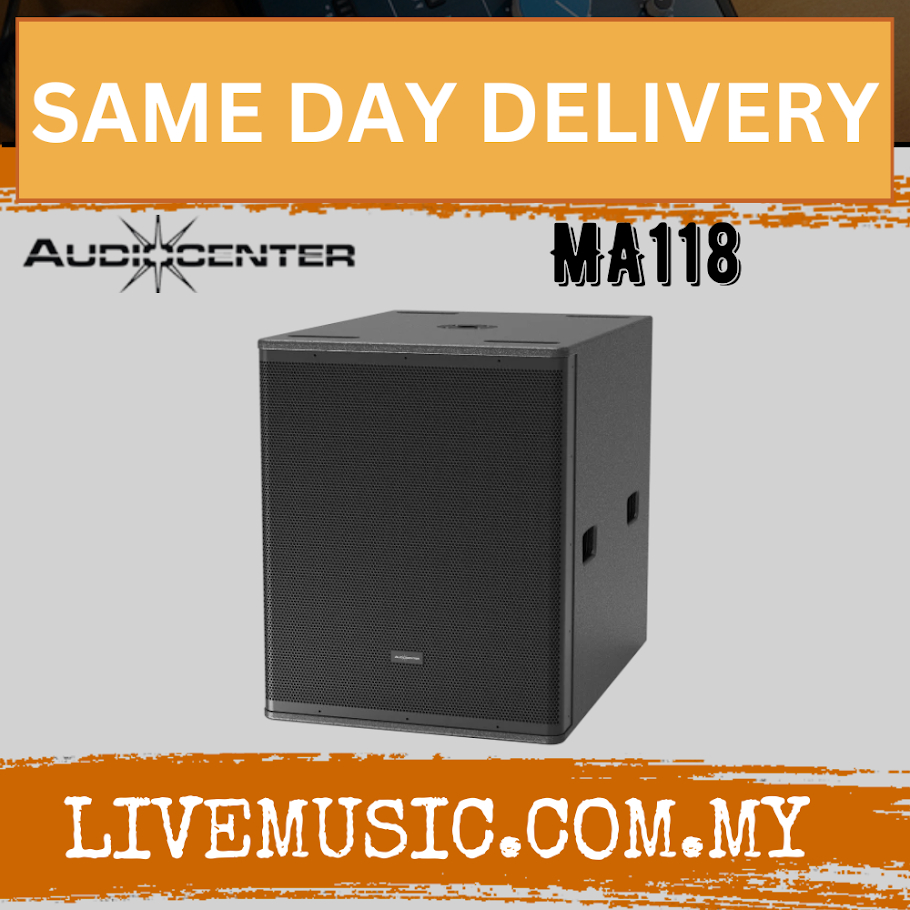 AudioCenter MA118 Active DSP-Controlled Compact Subwoofer ( MA-118 MA ...