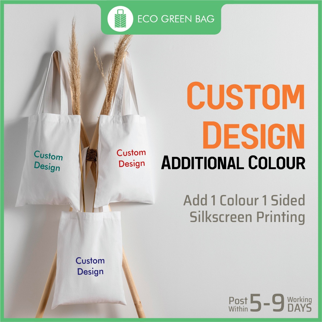 Additional Colour (1 Color 1 Side) Customize Printing (Exclude Bag ...