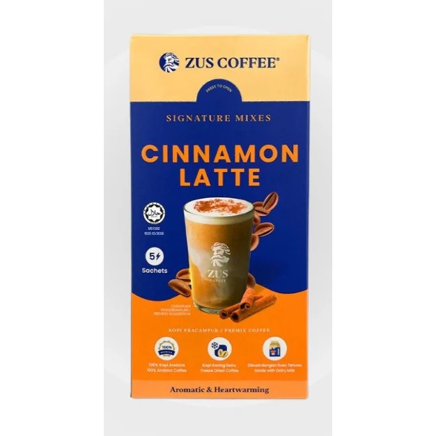 ZUS Signature Mix Cinnamon Latte 5s. | Shopee Malaysia
