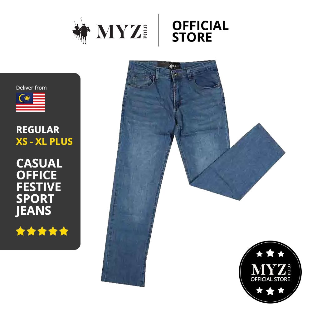 MYZ POLO Retro / Vintage Long Pants / Jeans (CODE55054) | Shopee Malaysia