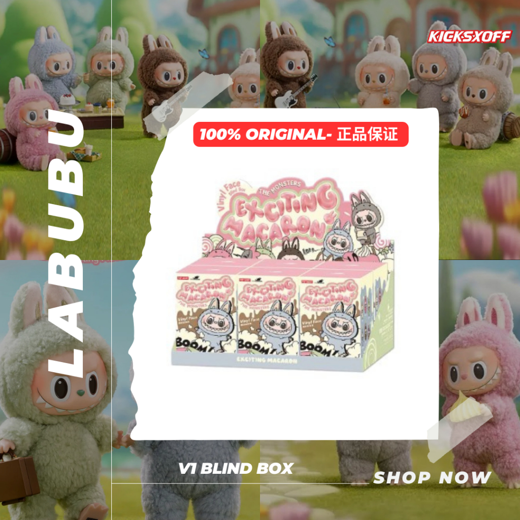 (Ready Stock & Authentic )POPMART Labubu The Monsters Exciting Macaron ...