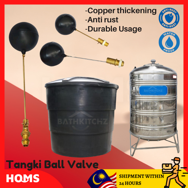 Water Tank CITY Brass Float Valve Heavy Duty Copper Ball Valve Tembaga ...
