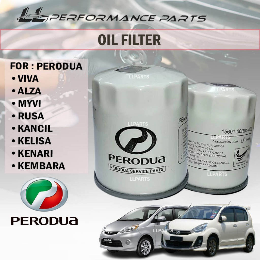Original Engine Oil Filter 15601-00R01-000 Perodua Myvi Old Myvi Lagi ...