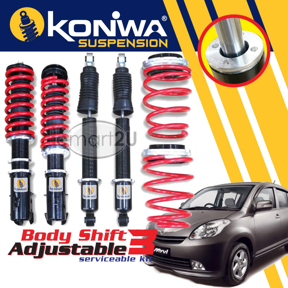KONIWA ADJUSTABLE Perodua Myvi/Myvi Lagi Best Hi-Low Body Shift ...