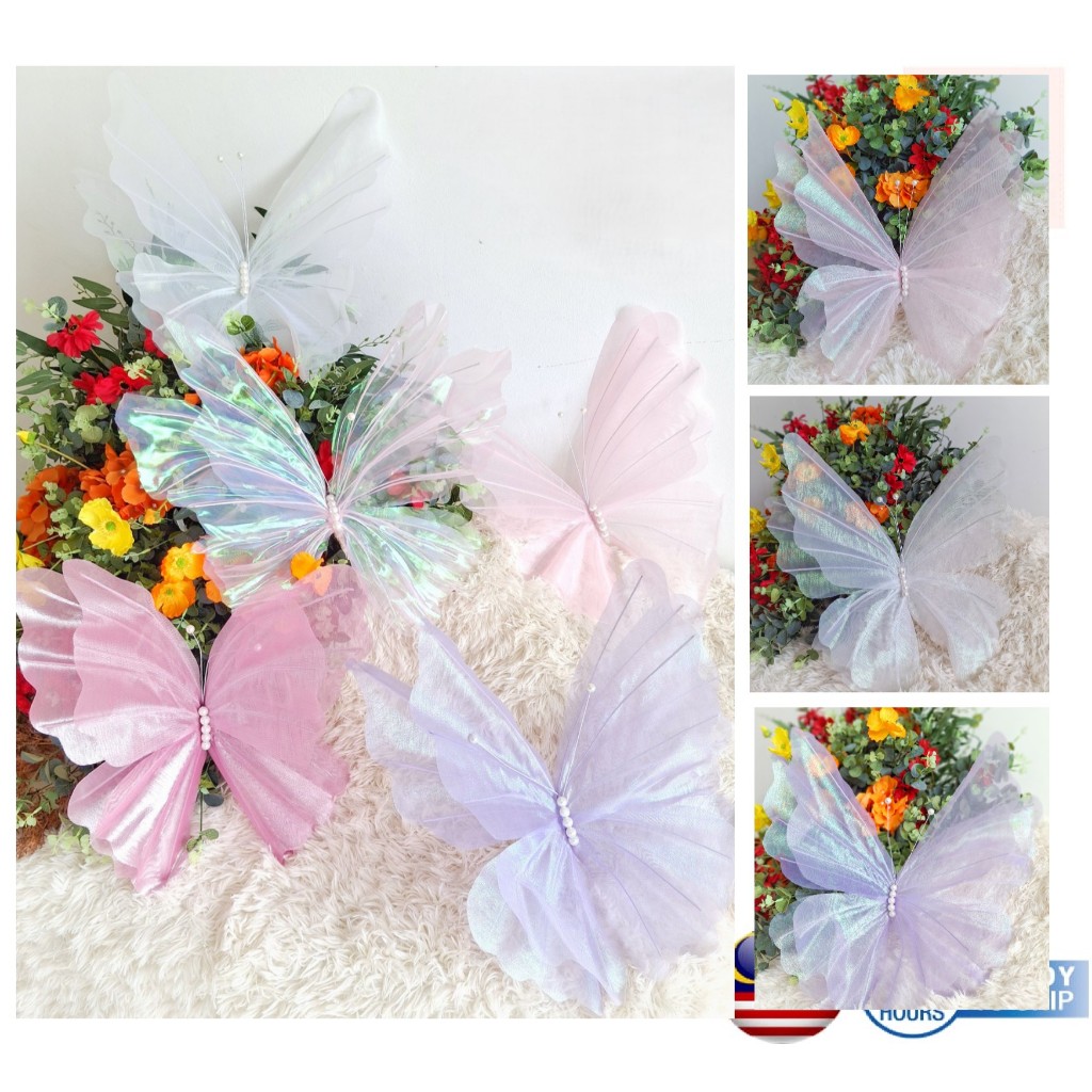 3D Large Butterfly For Wedding Home Office Decoration | Rama-rama ...