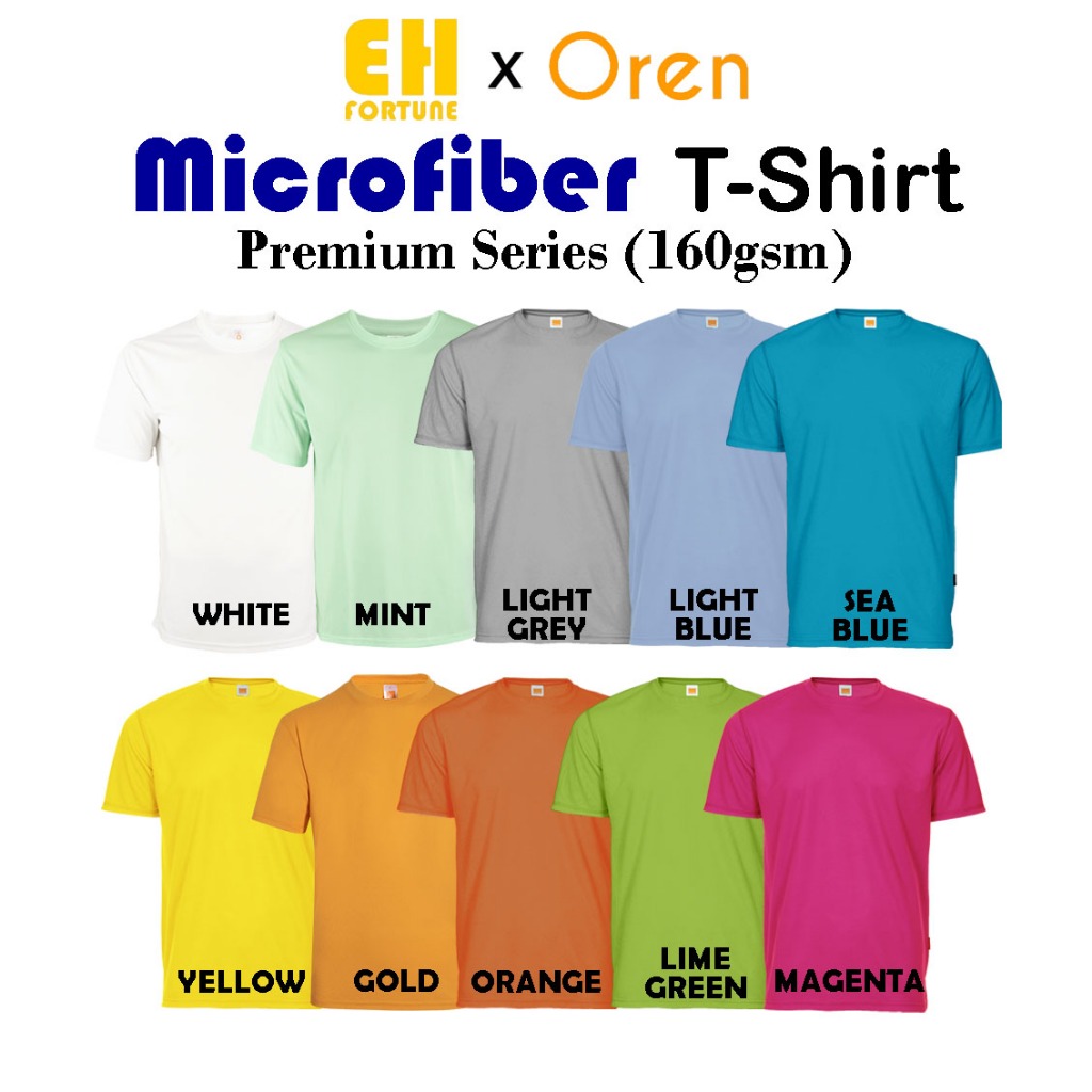 【QD04】Microfiber ROUNDNECK SHORT SLEEVE Shirt QD0400/QD0488/QD0410 ...