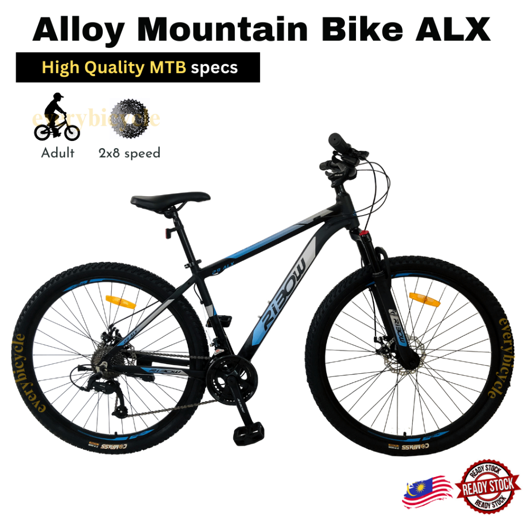 Mountain Bike Alloy MTB 29 inch Basikal Alloy Frame Dewasa Gear 2x8 ...