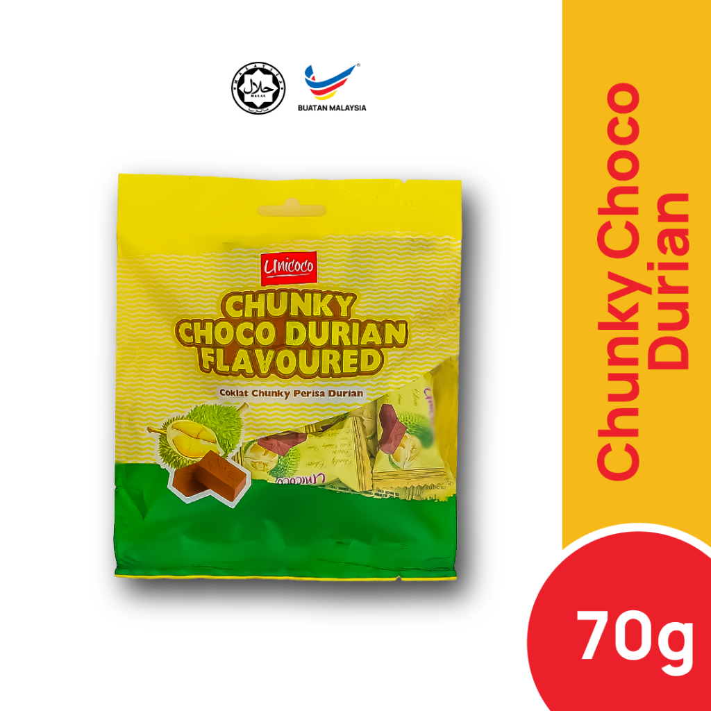 Unicoco Chunky Choco Durian 70g | Shopee Malaysia