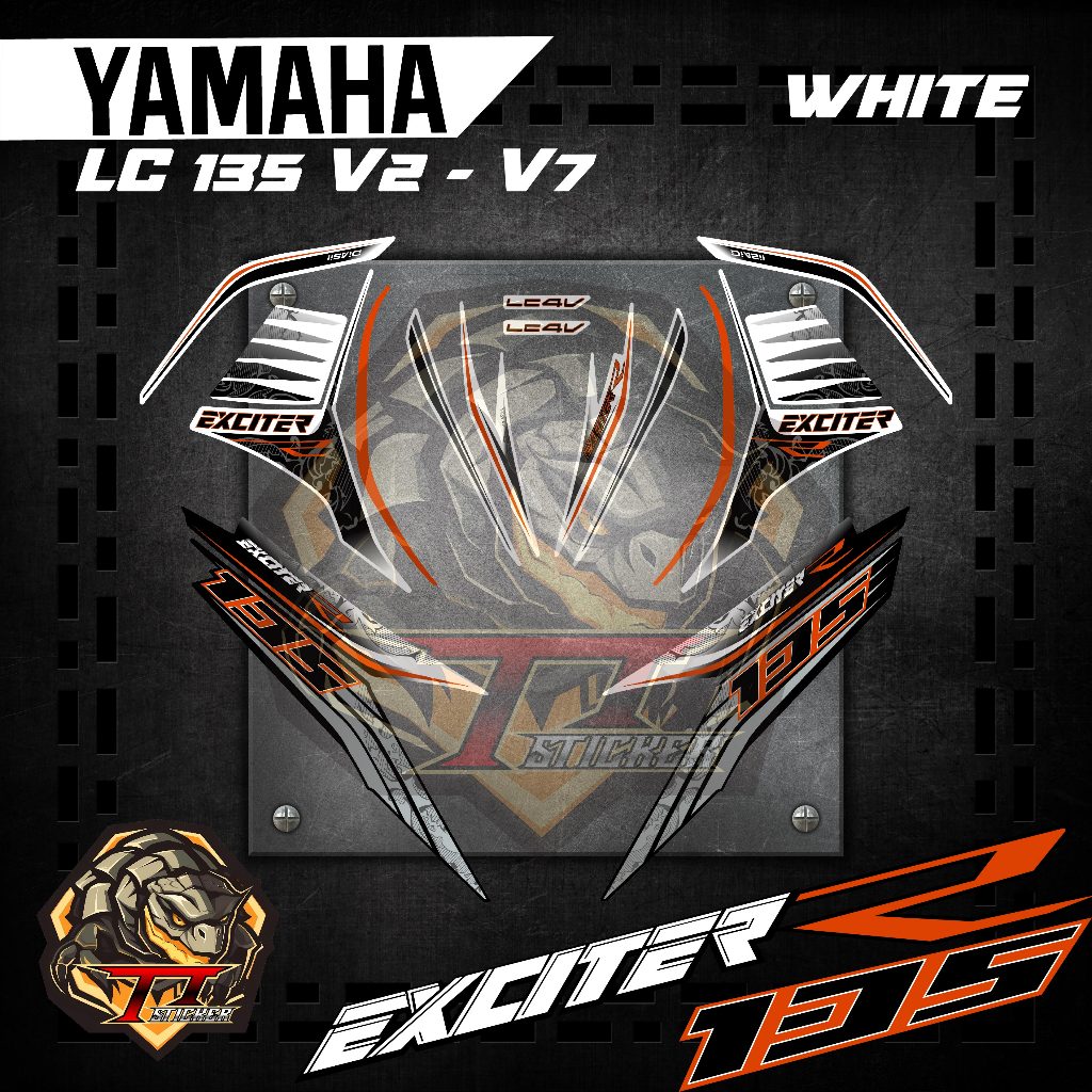 STRIPE MOTOR YAMAHA LC135 V2/V3/V4/V5/V6/V7 EXCITER-R 2014 (28) BODY ...