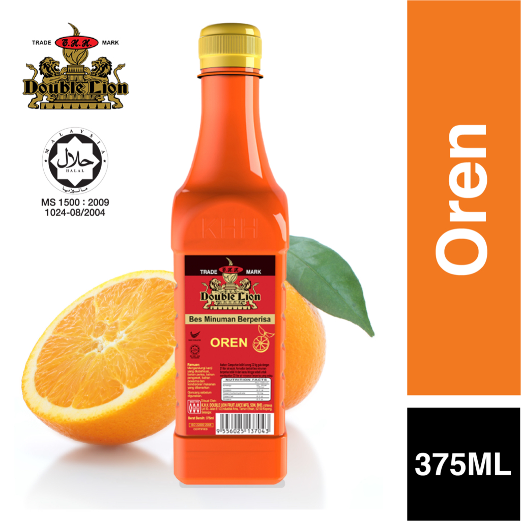 Double Lion (6/12/24 bottles) Bes Minuman Berperisa - Oren (375ml) | Shopee Malaysia