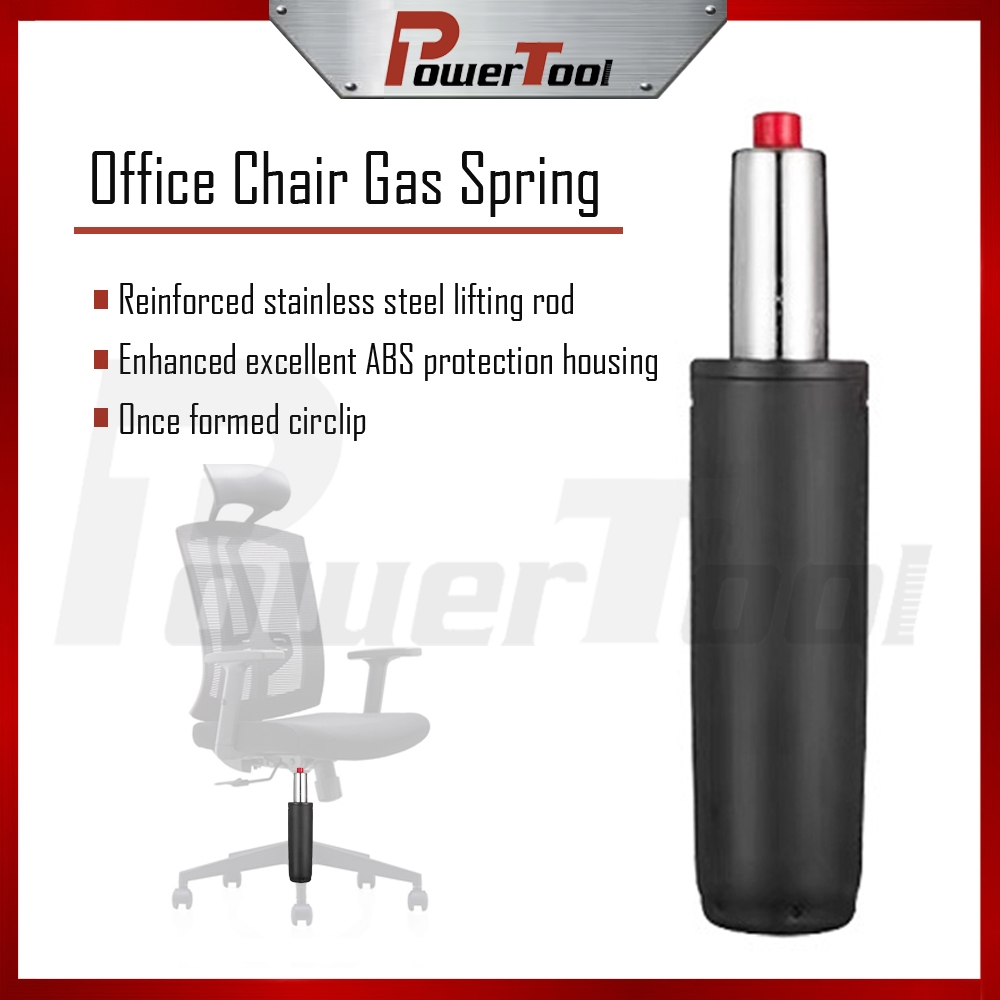 Black Office Chair Gas Lift Cylinder Replacement Universal Size Heavy ...